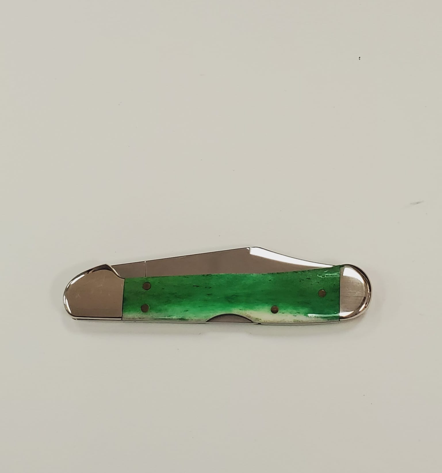Case 2015 St. Patty's Day Bright Green Mini Copper Lock - Riley's Tools