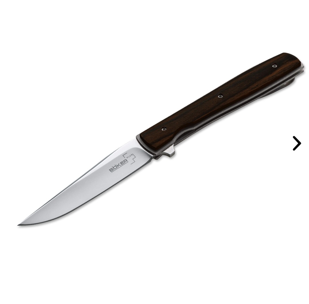 Boker Plus Urban Trapper VG-10 Satin Drop Point Plain Blade, Cocobolo ...
